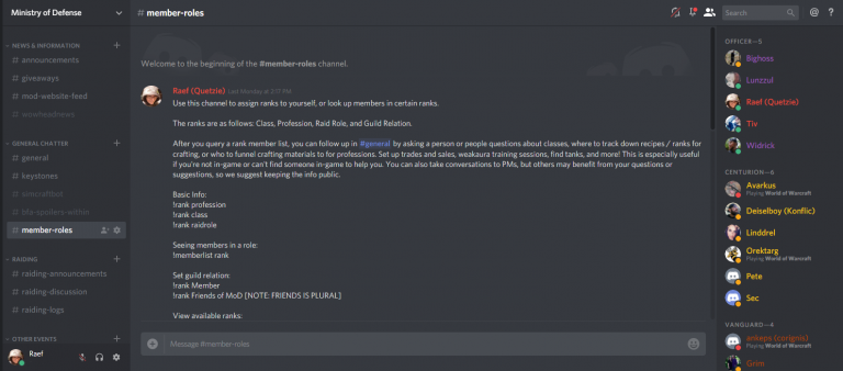 New Discord feature: assign professions, classes, more! | Ministry of ...