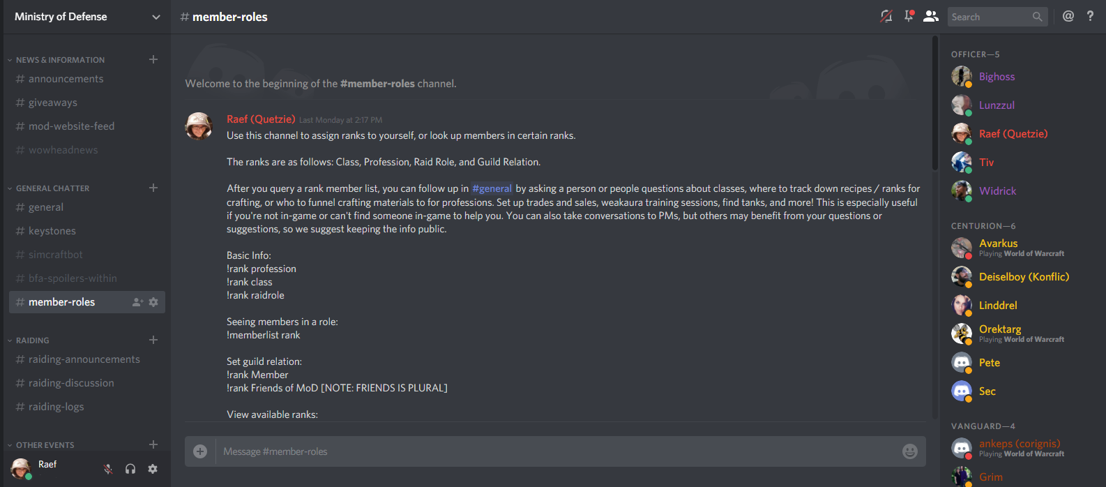 New Discord Feature Assign Professions Classes More Ministry Of 